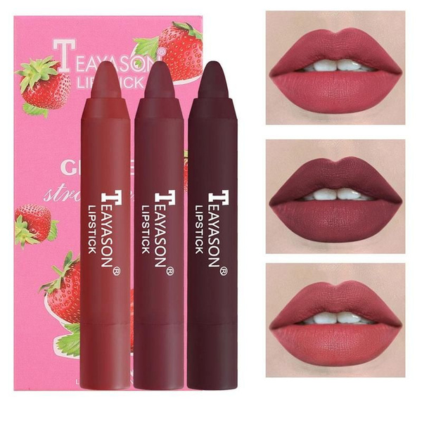 Помада для губ от Teayason Lipstick . Стойкая матовая помада, 3 оттенка ...