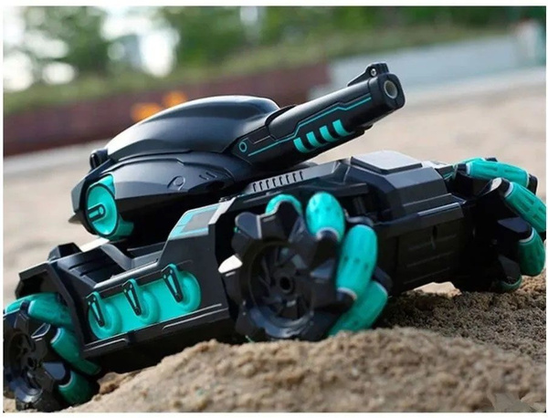 Танк орбизный на радиоуправлении с гидрогелевыми снарядами. Машина на ...