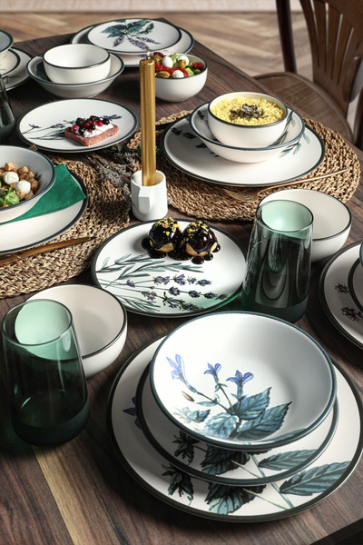 Keramika Набор столовой посуды "Домашняя библиотека" из 24 предм ...