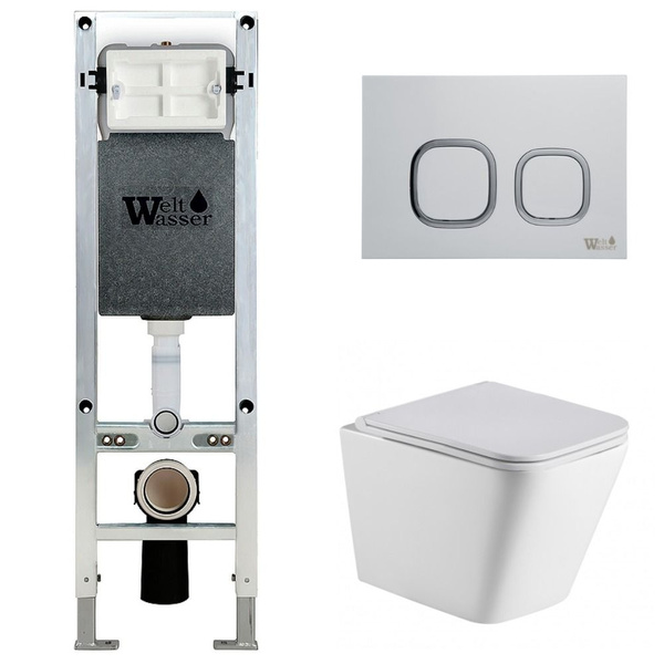Комплект WeltWasser 10000006525 унитаз Gelbach 004 MT-WT + инсталляция ...