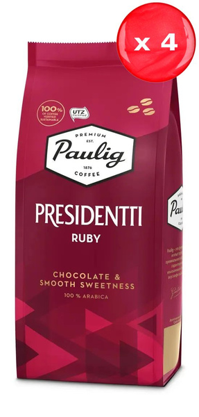 Кофе в зёрнах Paulig Presidentti Ruby 1 кг купить на OZON по низкой ...