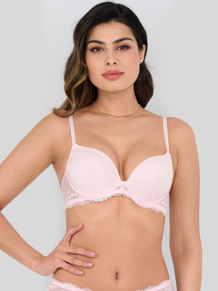 Бюстгальтер Женский Palmetta на косточках, размер 75B розовый Вечерний/праздничный/выпускной ...