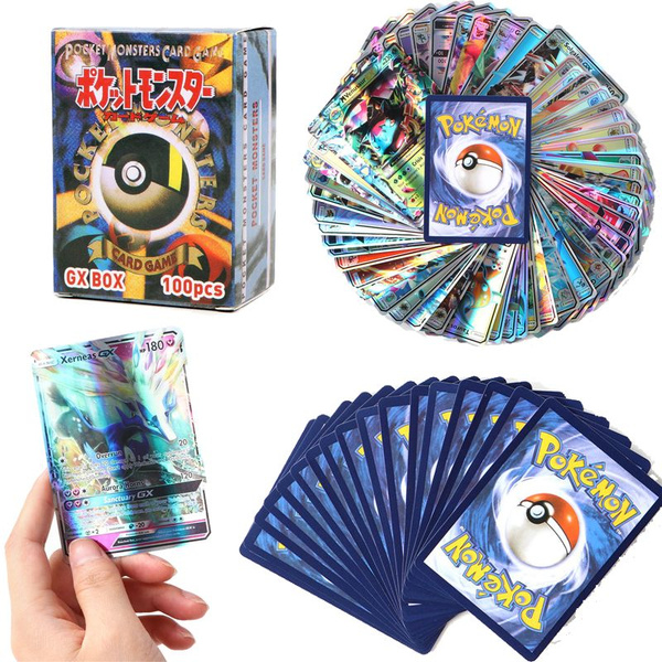 100 штук карточек покемонов из коллекции Пикачу, Pokemon cards - купить ...