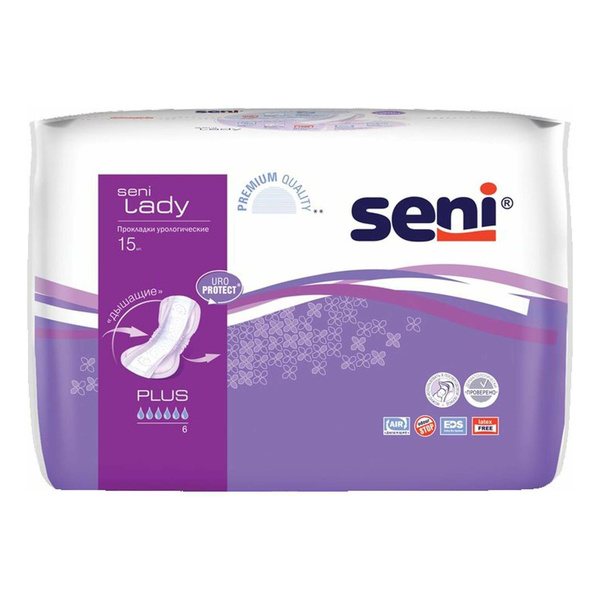 Урологические прокладки Seni Lady Plus 15 шт - купить с доставкой по ...