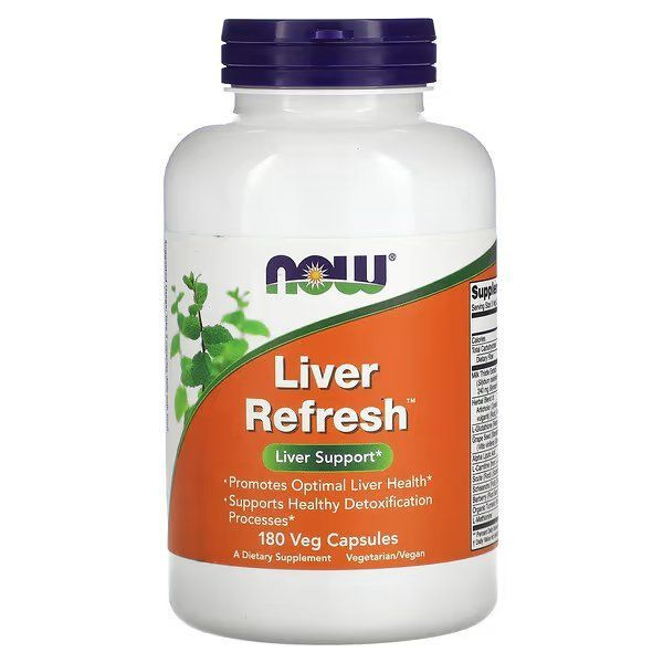NOW Foods, Liver Refresh, 180 растительных капсул - купить с доставкой ...