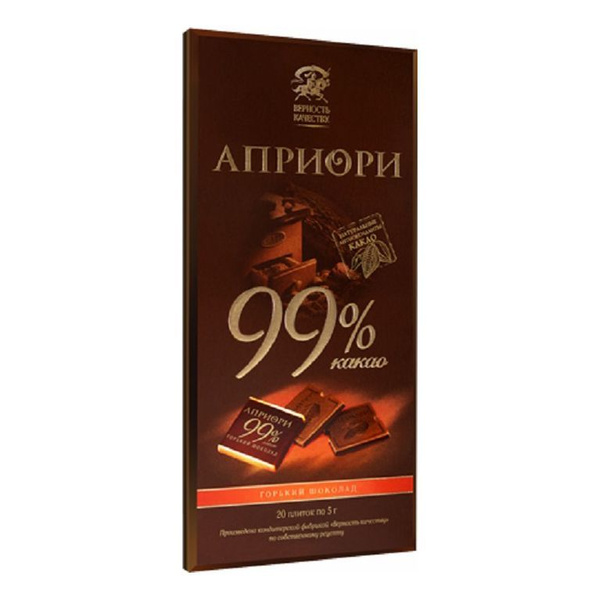 Шоколад Априори горький 99% какао (5г х 20шт), 100г - купить с ...