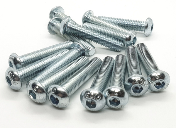 Винт M8 x , головка: Полукруглая, 15 шт - купить по выгодной цене в интернет-магазине OZON ...