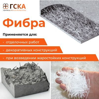 Фибра для бетона, фиброволокно, добавка в раствор, 18 мм, фасовка 1 кг ...