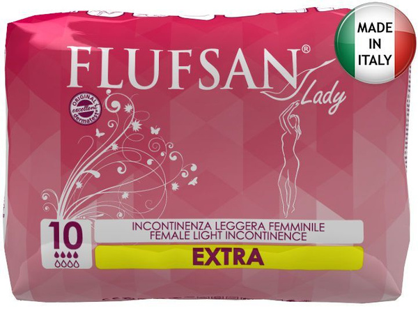 Урологичесике прокладки женские FLUFSAN Lady. Размер Extra. (10шт), арт ...