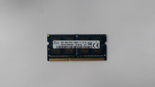 Модуль оперативной памяти Hynix DDR3L 4GB 1600Mhz HMT451S6BFR8A-PB So-Dimm PC3L-12800 1x4 ГБ ...