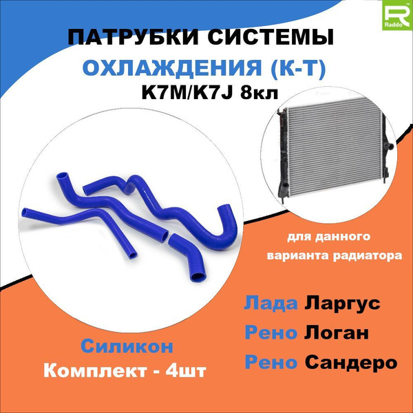Raddo Патрубок радиатора, арт. 215011670R/8200750020 - купить с ...