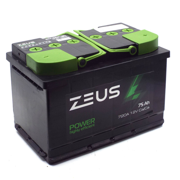 Аккумулятор автомобильный Zeus Аккумулятор POWER 75 Ач о.п. купить по ...