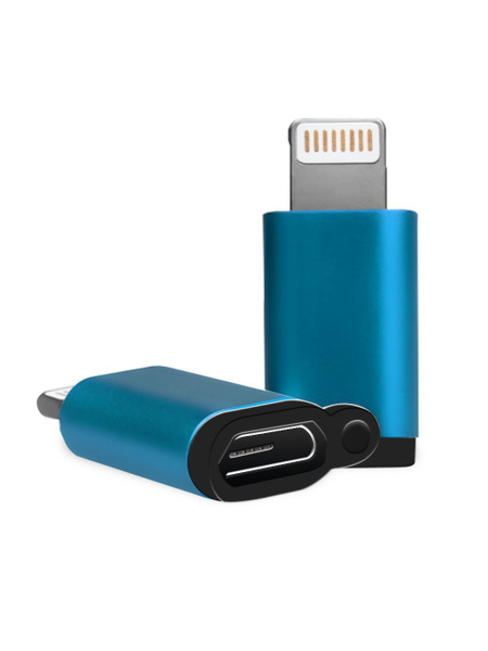 Адаптер переходник c Apple Lightning 8 pin на Micro USB (вход лайтинг 8 ...
