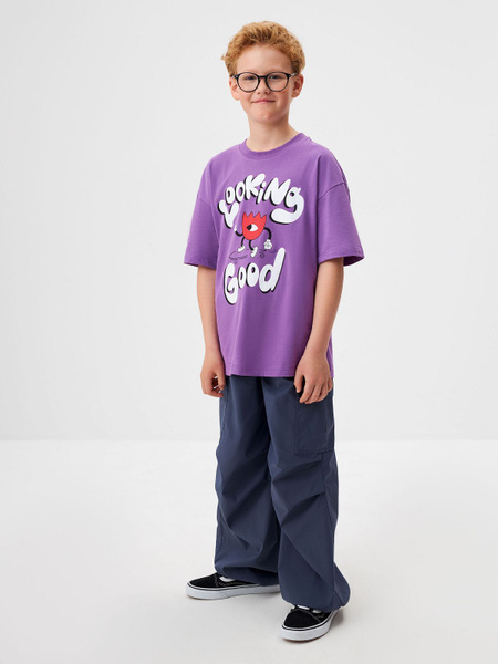 Футболка Sela, размер 146, цвет сиреневый, 100% хлопок - купить по выгодной цене в интернет ...