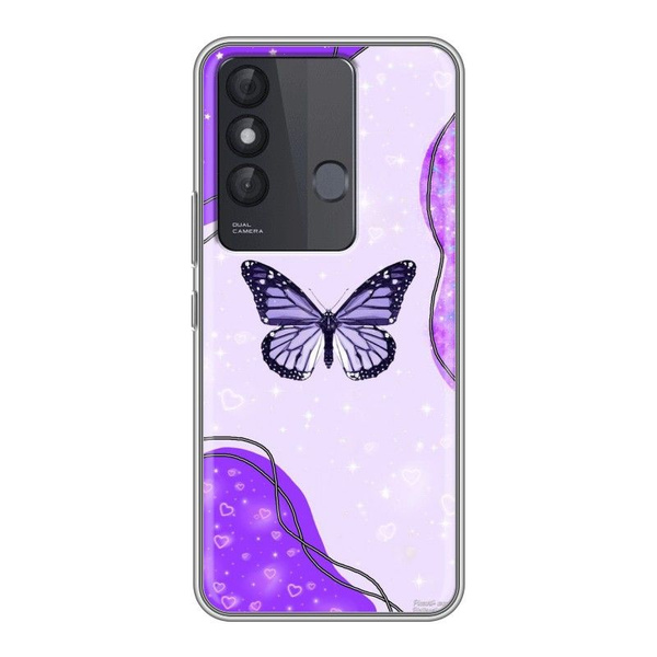 Дизайнерский силиконовый чехол для Itel Vision 3 Plus Бабочка - купить ...