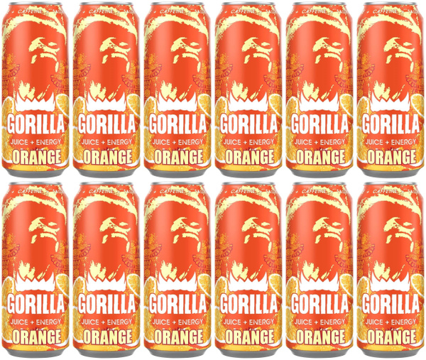 Энергетический напиток Горилла Апельсин (Gorilla Orange) 0.5 л ж/б ...