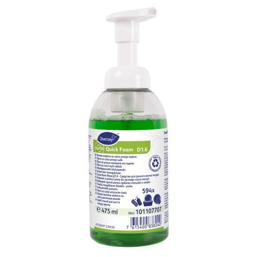 Средство для мытья посуды Diversey Suma Quick Foam D1.6, 475 мл ...