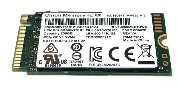 256 ГБ Внутренний SSD-диск Union memory Накопитель SSD am620 m2 SSD M.2 2242 NVME 256Gb, w1200 ...