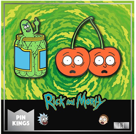 Значок Numskull Pin Kings Rick & Morty Pickle Rick & Cherry Morty ...