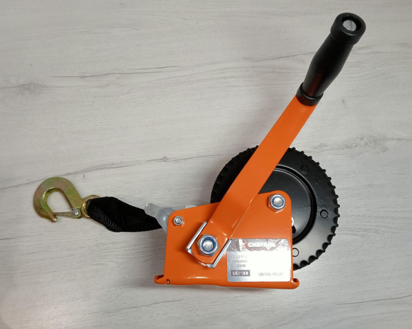 Лебедка автомобильная Сибталь Лебедка ручная барабанная, 0,45 т ...