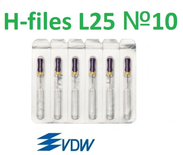Про-Эндо Хедстрем Файлы (Pro-Endo H-Files). ISO 10 25мм - купить с ...