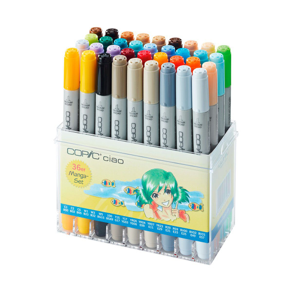 Copic Набор маркеров, 36 шт. - купить с доставкой по выгодным ценам в ...