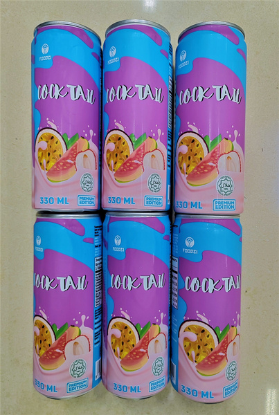 Foodzi Вьетнамский напиток сокосодержащий безалкогольный негазированный Мультифрукт, 6 шт*330 гр ...