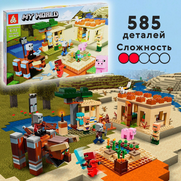 Конструктор Майнкрафт Патруль разбойников, 585 дет. Minecraft My world ...