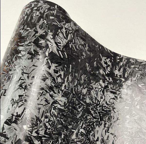 Виниловая пленка черный кованый карбон 30 х 152см, карбоновая 3Д ...