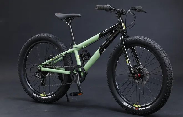 Велосипед фэтбайк Fatbike Timetry TT111/7s 24" Алюминиевая рама Детский ...