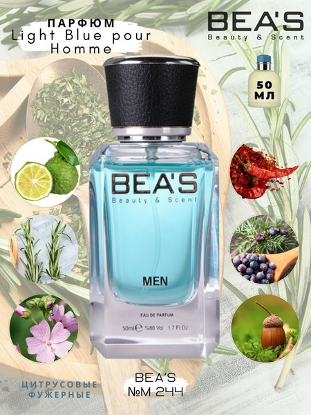 Вода парфюмерная мужская Beas Parfum №244 (Light Blue Men), 50 мл ...