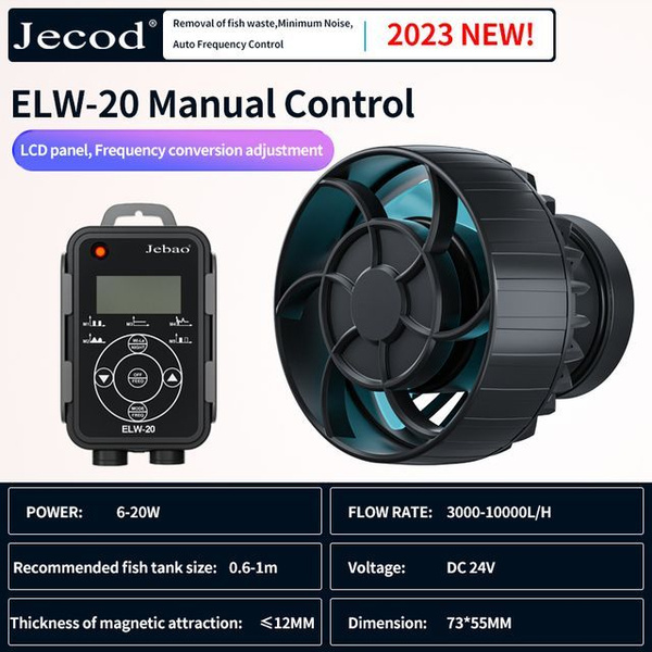 Характеристики Jebao Wave Pump ELW Аквариумный водяной насос Фильтр для ...