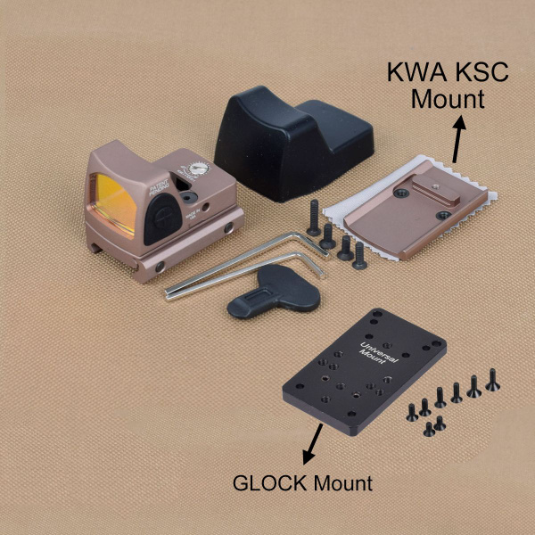 Тактический металлический Trijicon RMR Red Dot Sight Регулируемый ...