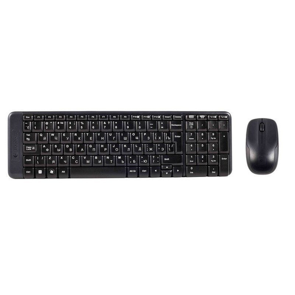 Клавиатура + мышь Logitech Wireless Desktop MK220 (920-003169/3161 ...