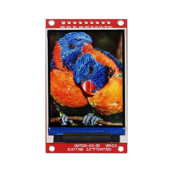TFT LCD 2.0" модуль 240x320, 12 pin,ST7789VW,SPI - купить с доставкой ...