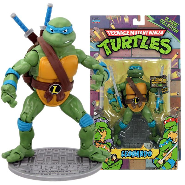 Характеристики Фигурка Черепашки Ниндзя :LEONARDO,Ретро-модель из фильма 1988 года, подвижные ...