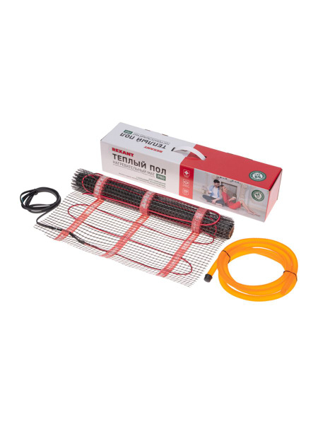 Теплый пол, нагревательный мат PRO RNX-1-220 1кв.м., 0,5х2,0м, 220Вт двухжильный, с экраном ...