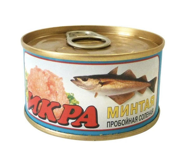 Икра Минтая 120гр- 5 штук - купить с доставкой по выгодным ценам в ...