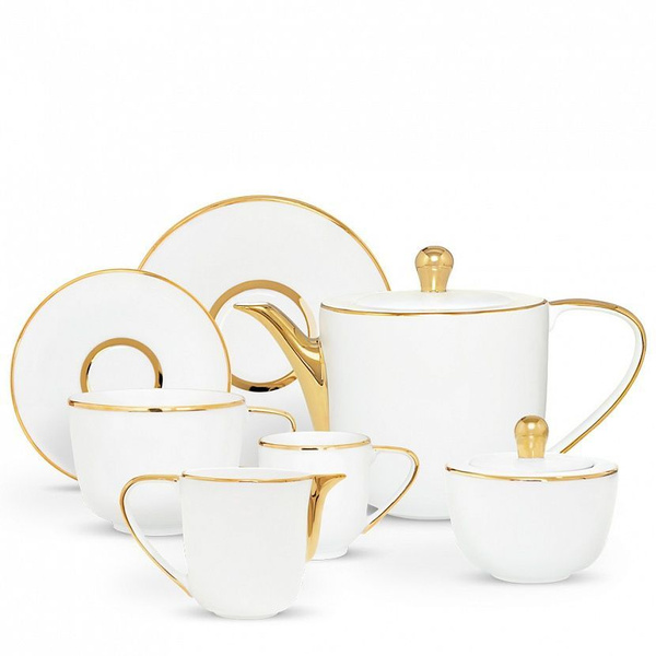 Сервиз чайный с чайником PORCEL, на 6 перс. - купить по выгодной цене в интернет-магазине OZON ...