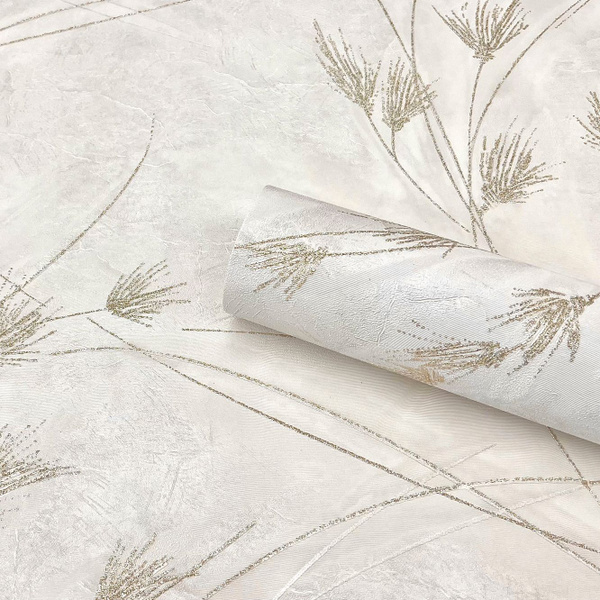 Обои "Veter веточки золотистые на бежевом", 1,06 х 10 м (Erismann, арт. 60561-04) - купить по ...