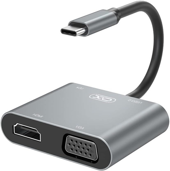 Адаптер XO USB Splitter 4-Port Docking Station Hub (XO-HUB012B) USB-C ...