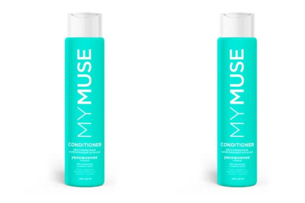 MYMUSE Бальзам беcсульфатный, укрепляющий, 400 мл, 2уп. - купить с доставкой по выгодным ценам в ...