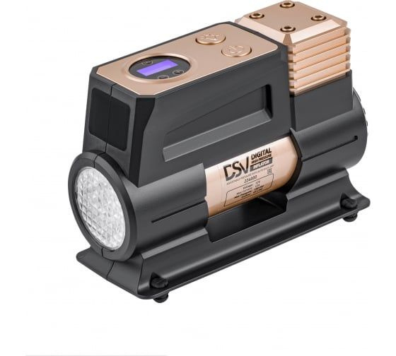 Усиленный компрессор DSV Smart с LED фонарем 45 л/мин 12В с цифр. маном ...