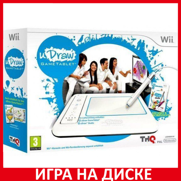 Игра uDraw Studio + Планшет для рис (Nintendo Wii, Nintendo Wii U ...