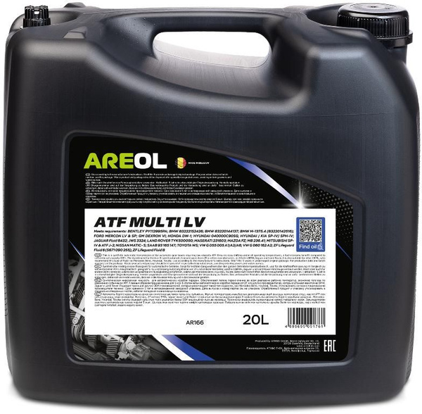 AREOL ATF MULTI LV (20L)_масло трансм.для АКПП синт.желт.,ан.Febi 34608 ...