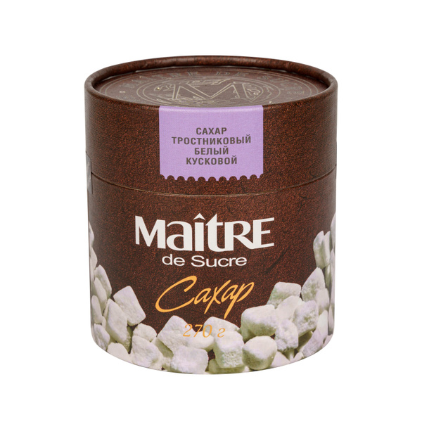 Maitre de Sucre Сахар Тростниковый, Белый Кусковой 270г. 1шт. - купить ...