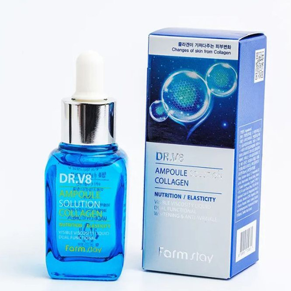 FarmStay Ампульная сыворотка с коллагеном DR-V8 Ampoule Solution ...