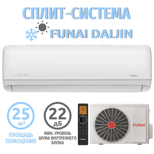 Сплит система кондиционер инвертор FUNAI DAIJIN Inverter RAC-I-DA30HP ...