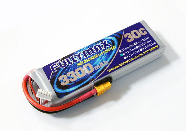 Аккумулятор LiPo Fullymax 14.8 V 3300 mAh 30C купить на OZON по низкой ...