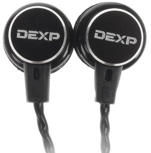 Наушники Внутриканальные DEXP Проводная гарнитура DEXP EH-320 черный ...